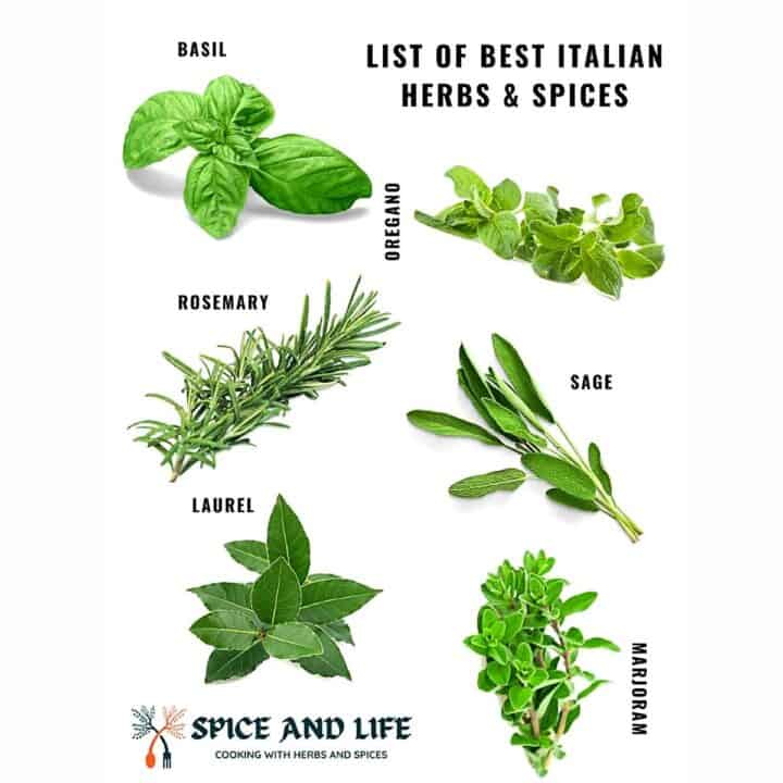 List Of Best Italian Herbs and Spices | Spice and Life